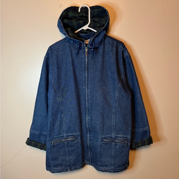 NorthStyle | Jackets & Coats | Vintage North Style Denim Flannel Lined ...
